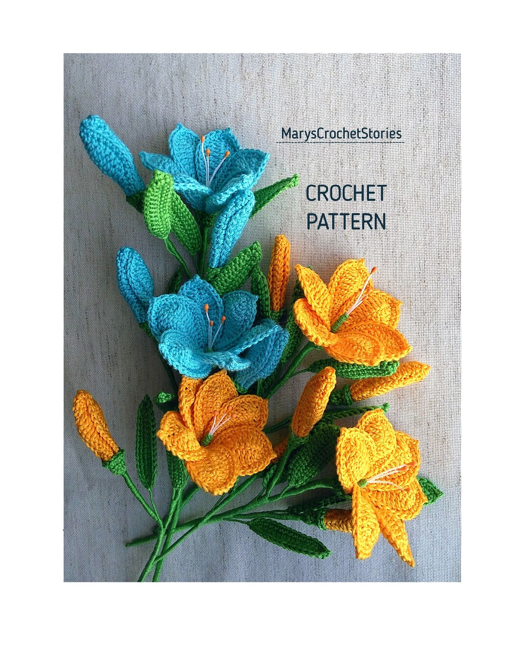 Lily Crochet Pattern, Lilies for Accessories, Brooches, Jewelry ...