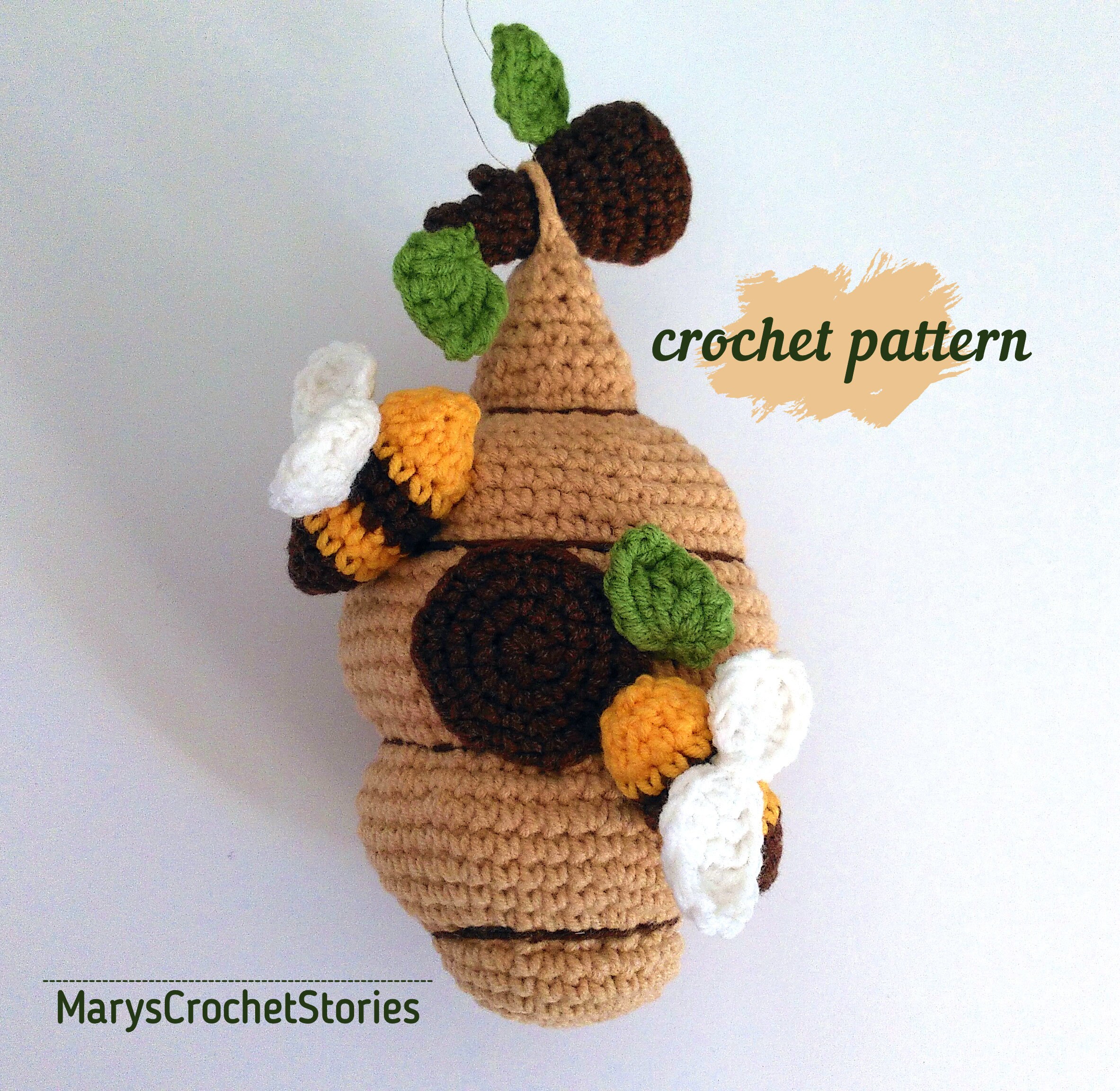 Bees Beehive Crochet Pattern Amigurumi Bee Nursery Decor - Etsy