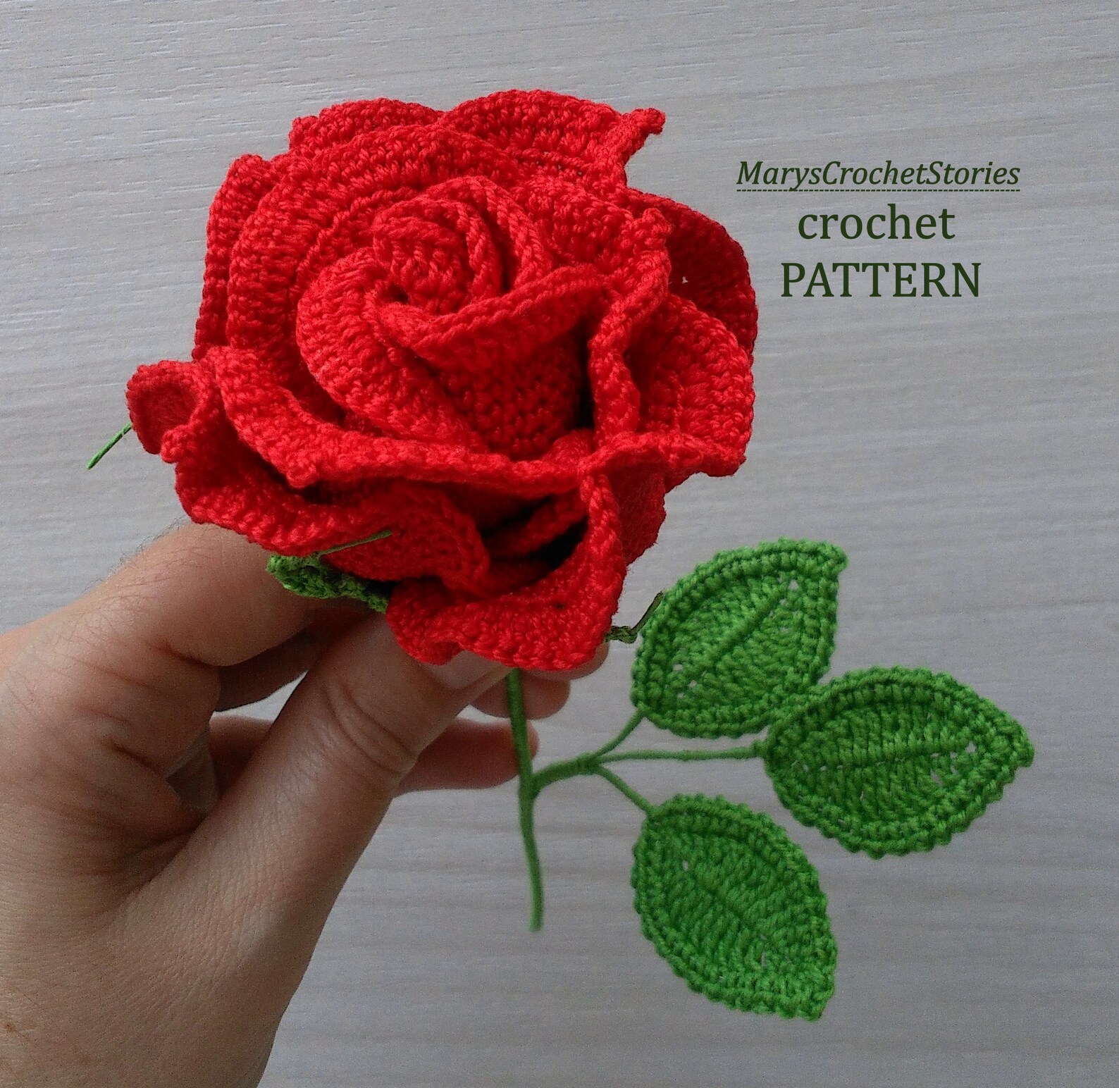 Roses Crochet Pattern 3in1 Close Rose Half Open Rose Open Rose - Etsy
