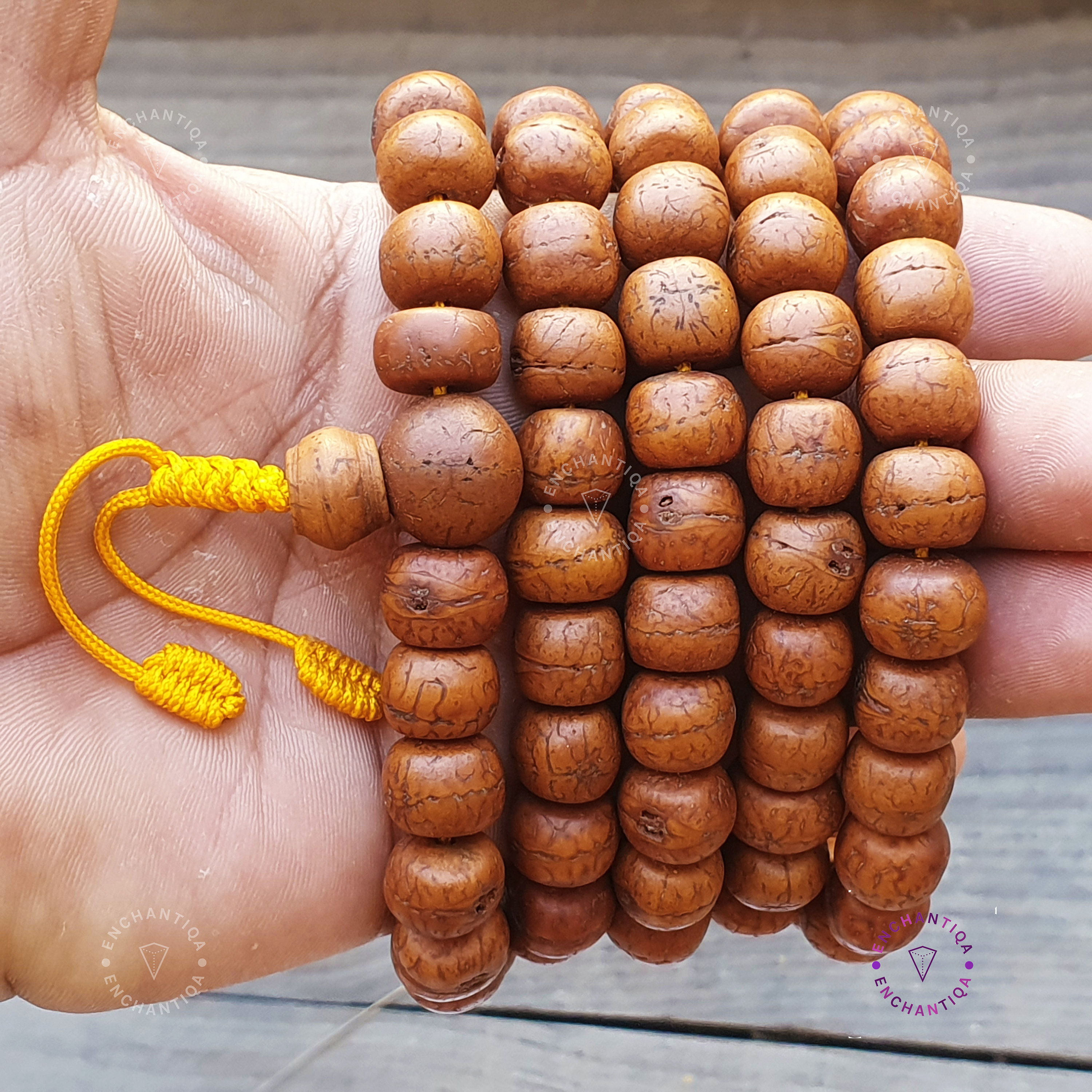 Energizing Bodhi Seed Mala, Natural 108 Bodhi Seeds Mala, Tibetan Mala ...