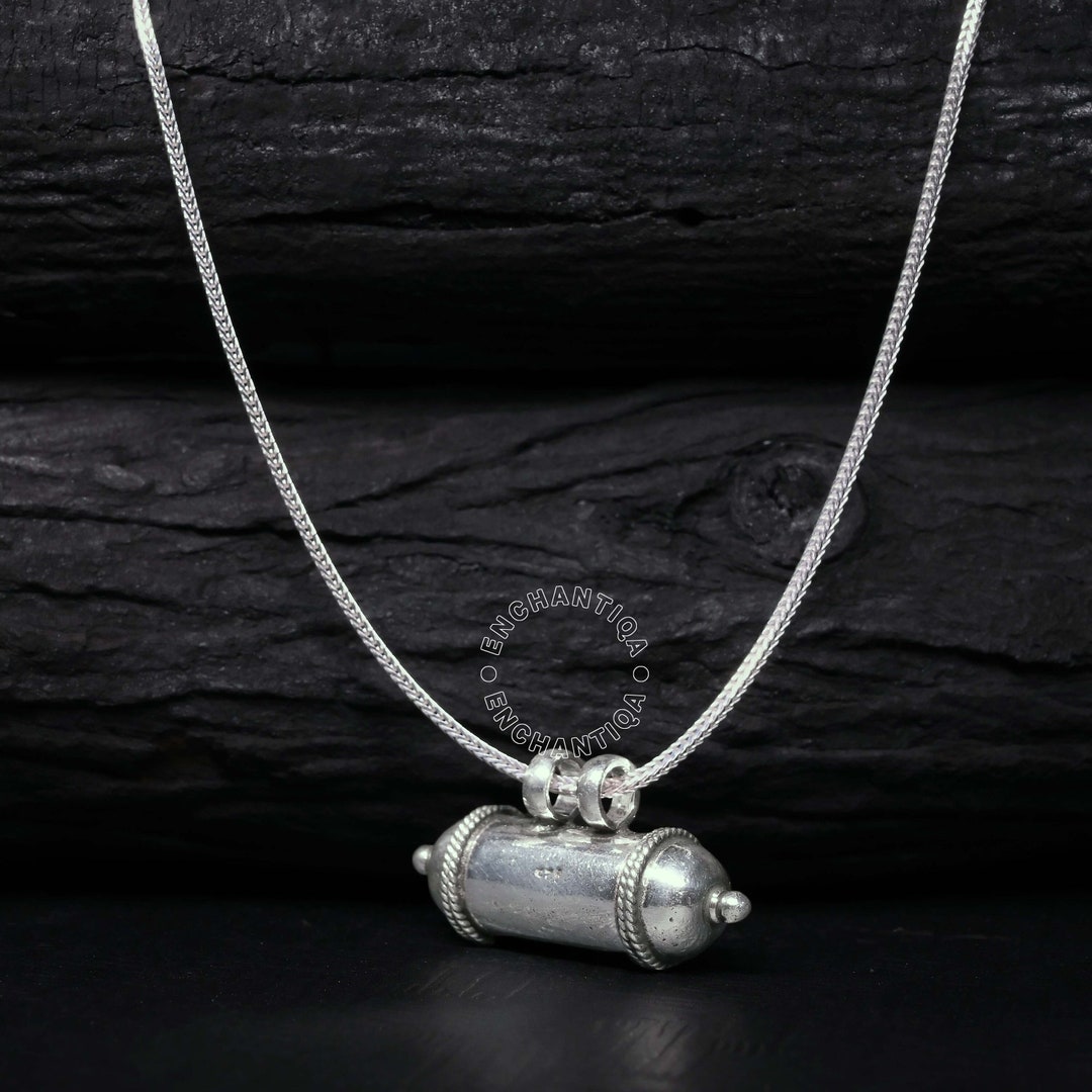 Sterling Silver India Taweez Antique Kavach, 925 Silver Pendant, Silver ...