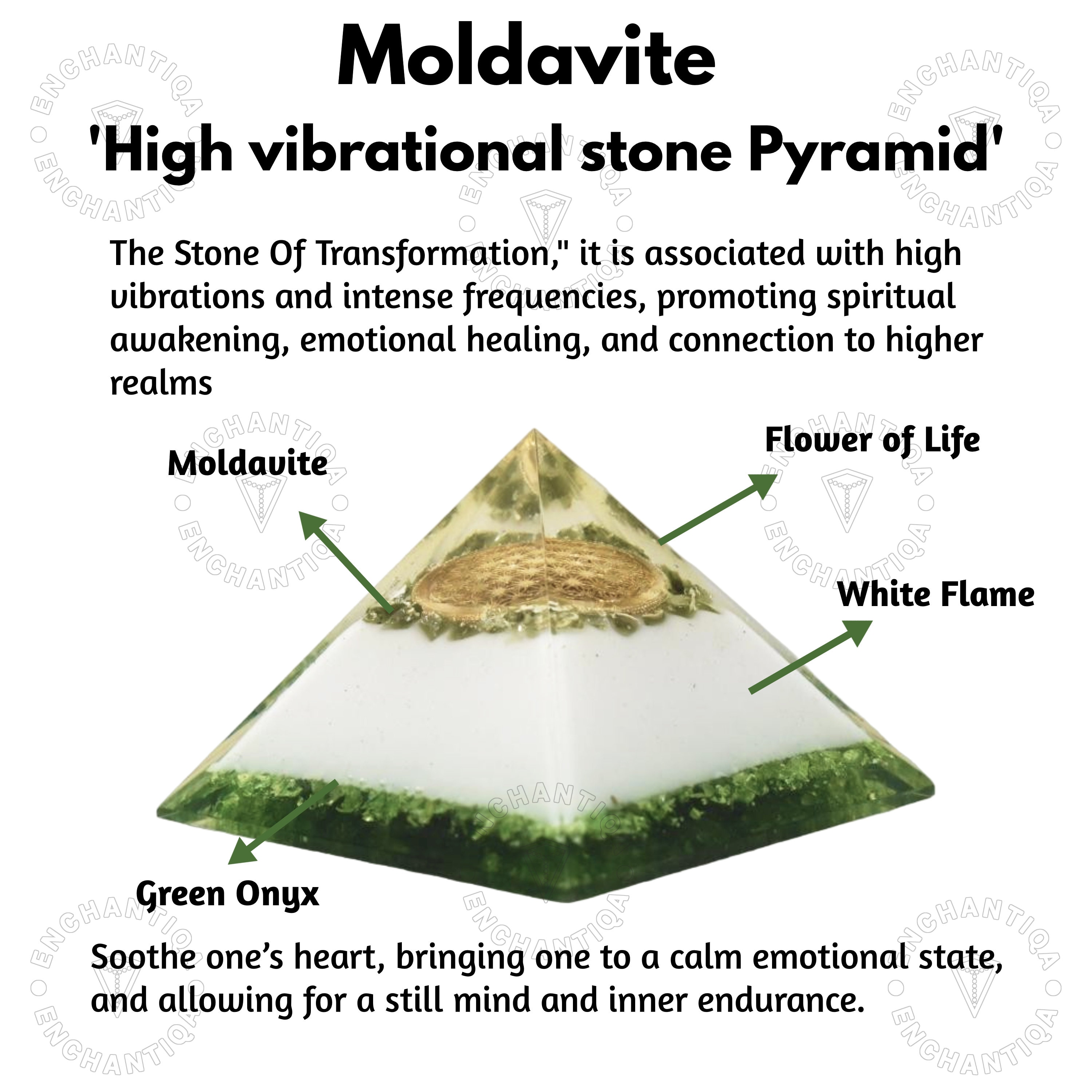 Moldavite Orgone Pyramid | Moldavite Crystal | Energy Generator Emf ...