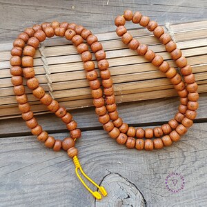 Energizing Bodhi Seed Mala, Natural 108 Bodhi Seeds Mala, Tibetan Mala ...