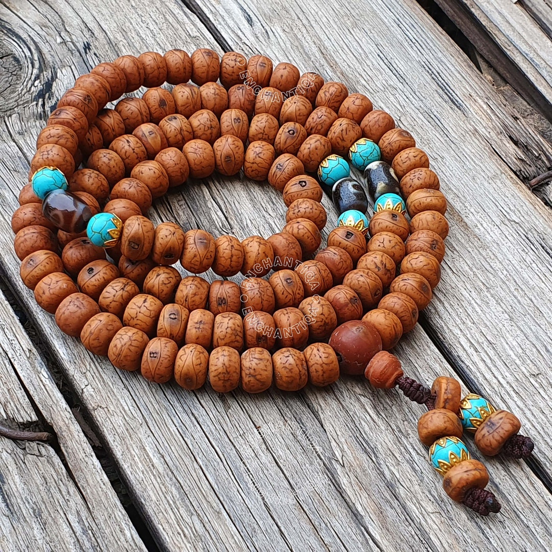 108 Phoenix Eye Bodhi Seeds Mala Antique Bodhi Seed Mala With - Etsy