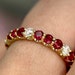 Ruby and Diamond Alternating Stackable Full-eternity Band in 18k ...