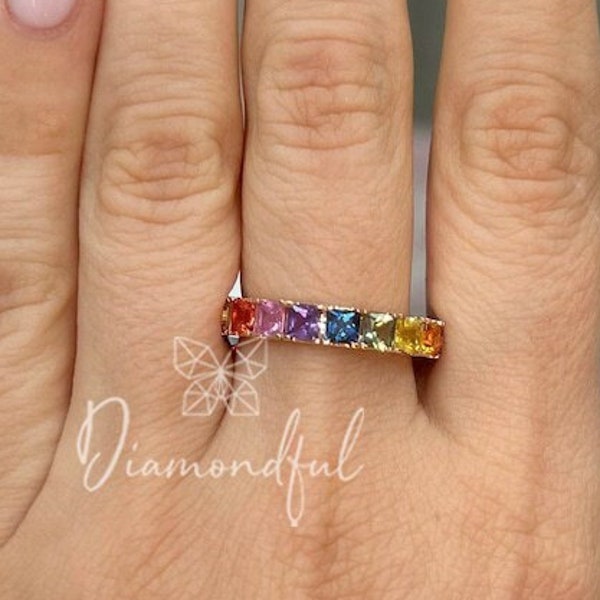 Rainbow Ring - Etsy