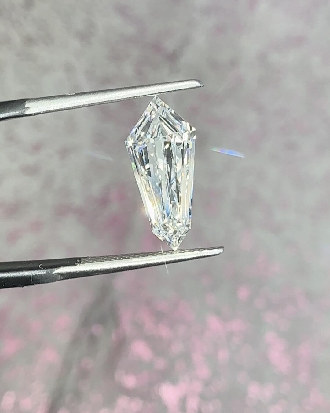 1.48 Carat VS2 F Modified Kite Step Cut, Shield Cut Diamond, CVD Lab ...