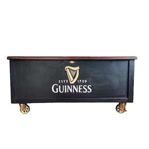 Guinness: Cedar Chest. Office Storage. Bar Bench. Novelty Decor. - Etsy