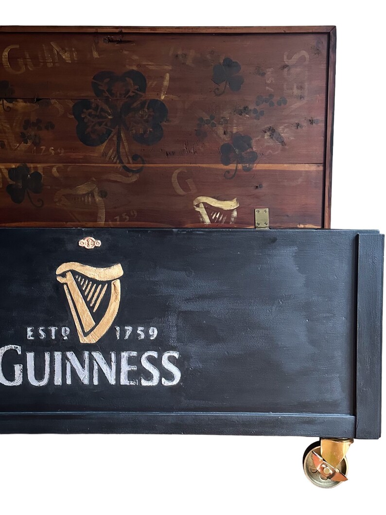 Guinness: Cedar Chest. Office Storage. Bar Bench. Novelty Decor. - Etsy