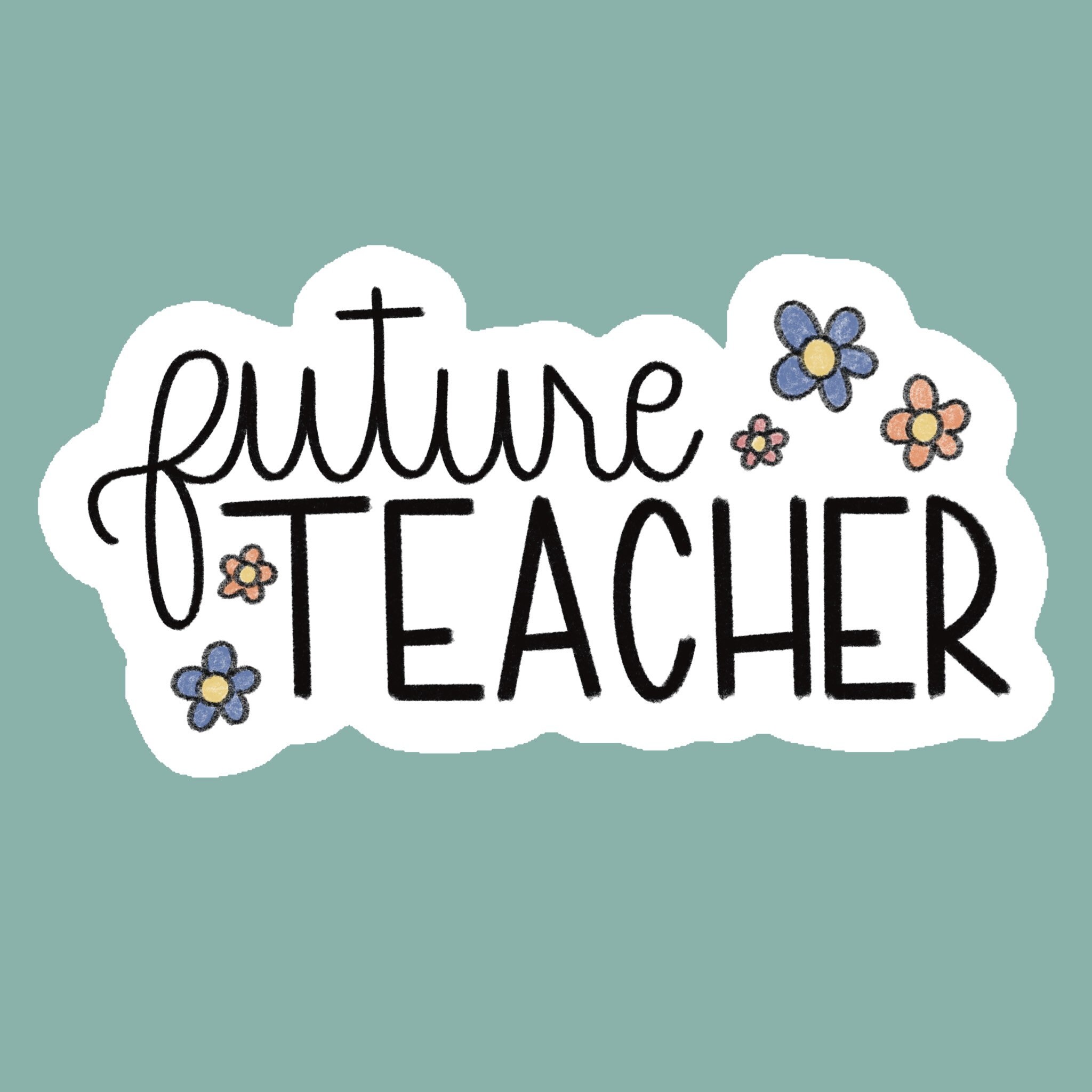 Future Teacher Sticker Water Resistant Die-cut Sticker - Etsy
