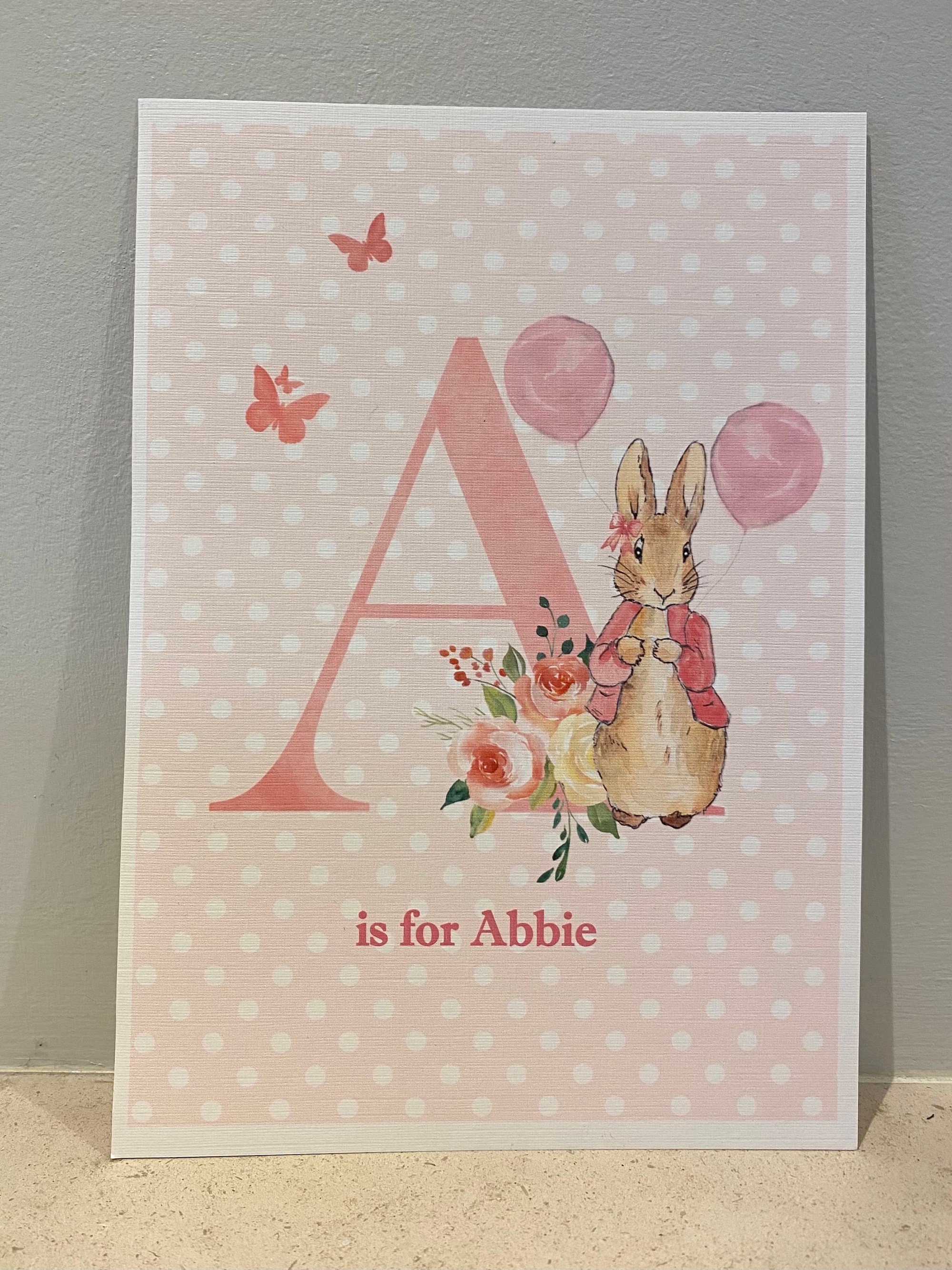 Flopsy Rabbit Nursery Print Wall Art Decor. Children's - Etsy New Zealand