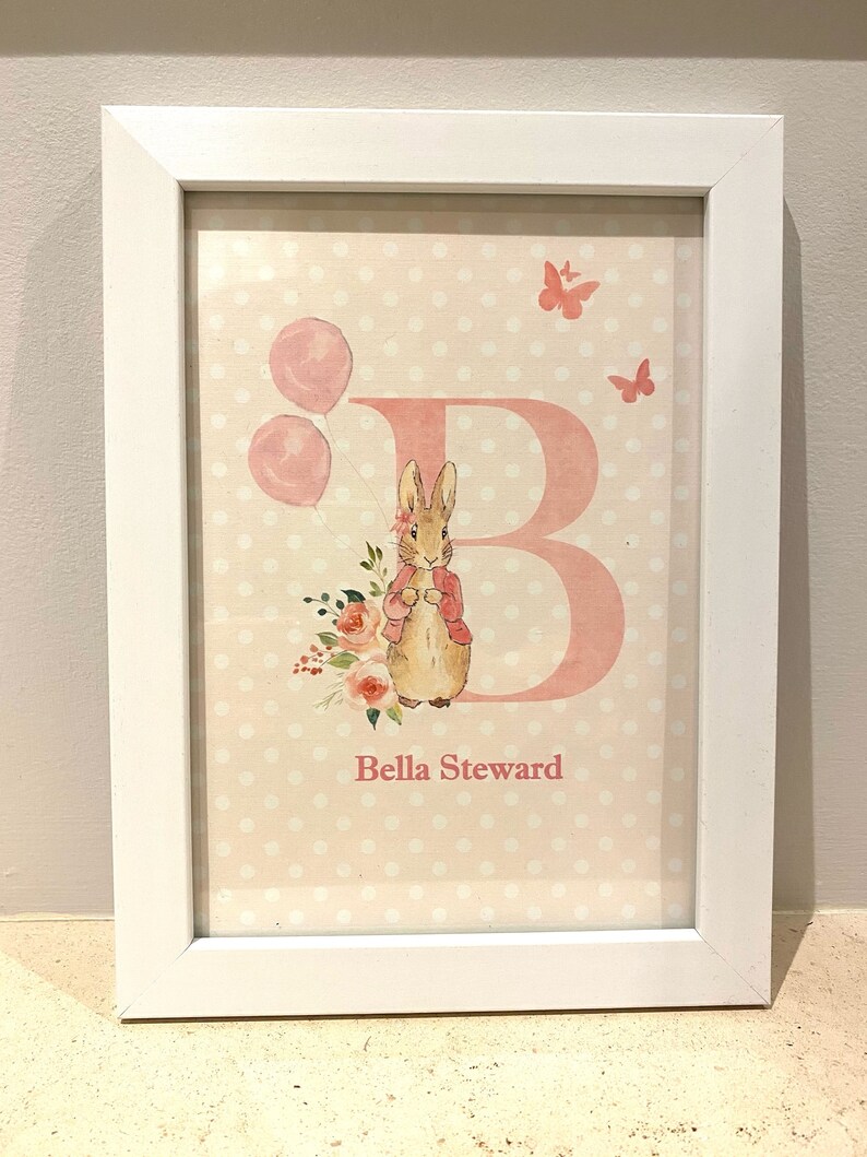 Flopsy Rabbit Nursery Print Wall Art Decor. Children's - Etsy New Zealand