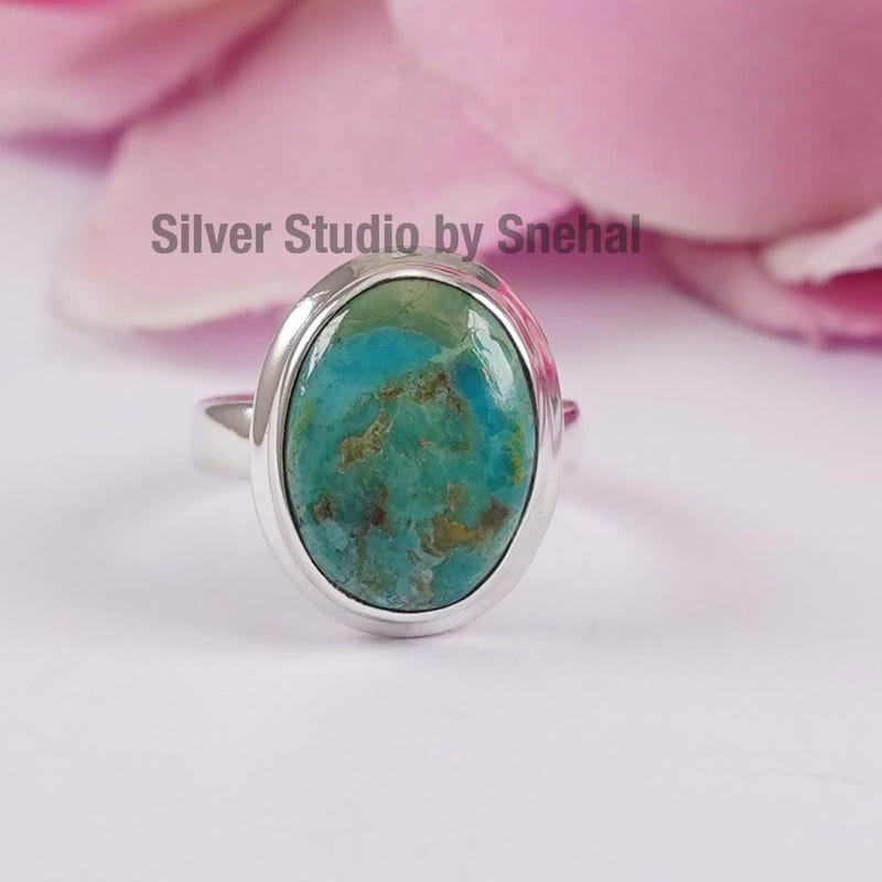 Oval Turquoise Ring - Etsy