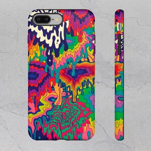 Psychedelic Drip iPhone Case, Trippy Hippie Phone Cover - Etsy