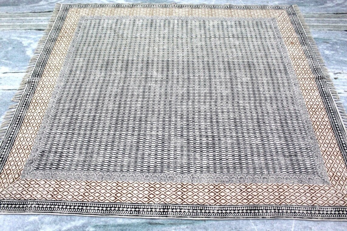 5x5 Rug Square Rug Handmade Rug Indian Rug Area Rug | Etsy