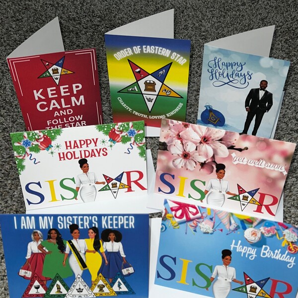 Eastern Star Cards - Etsy