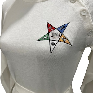 Limited Edition Oes Order of Eastern Star Logo Dress (go UP 1 SIZES ...