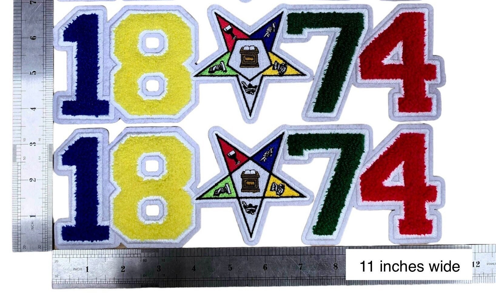 OES Order of Eastern Star 1874 With OES Center Logo Chenille Patch ...