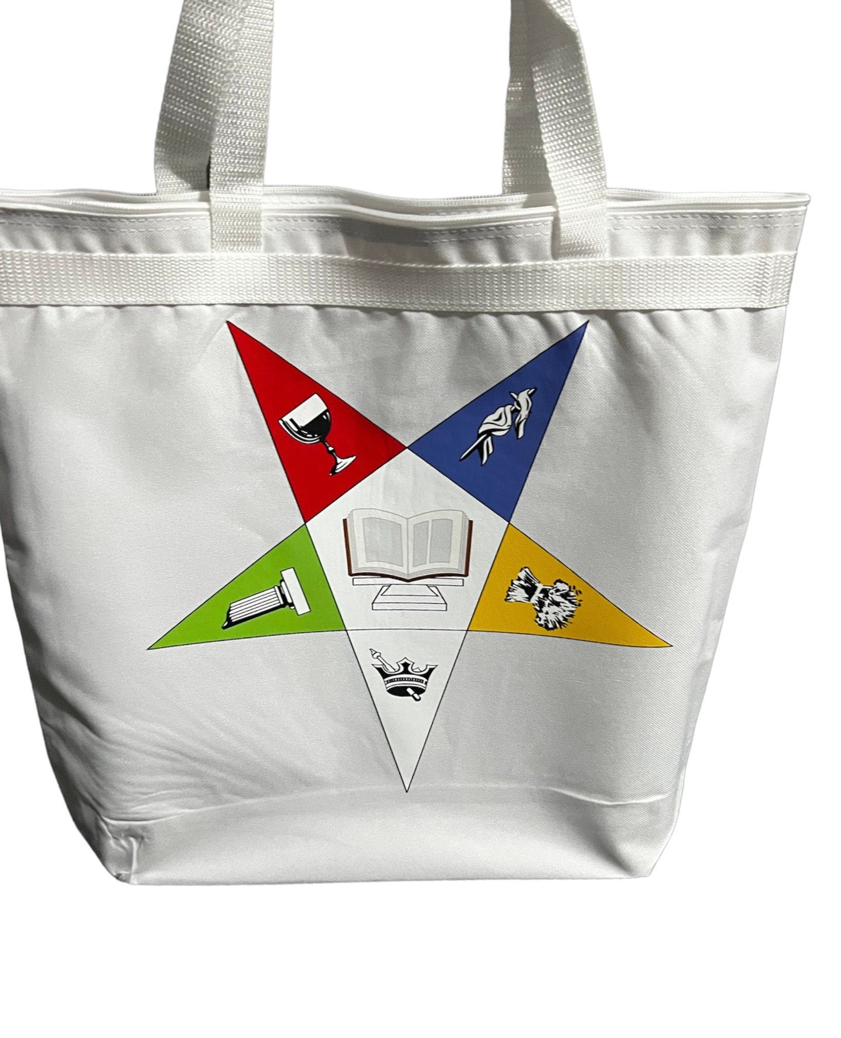 Order of Eastern Star OES White Logo Large Canvas Zipper Bag - Etsy