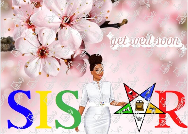 Get Well Soon Oes Order of Eastern Star Sisters Sisterhood Fraternal ...