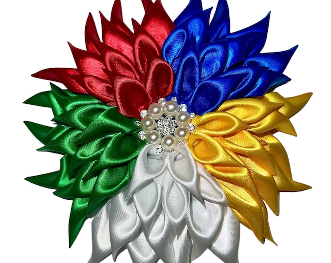 Oes Colors Flower Brooch, Flower Corsage Broach Pin Design - Etsy