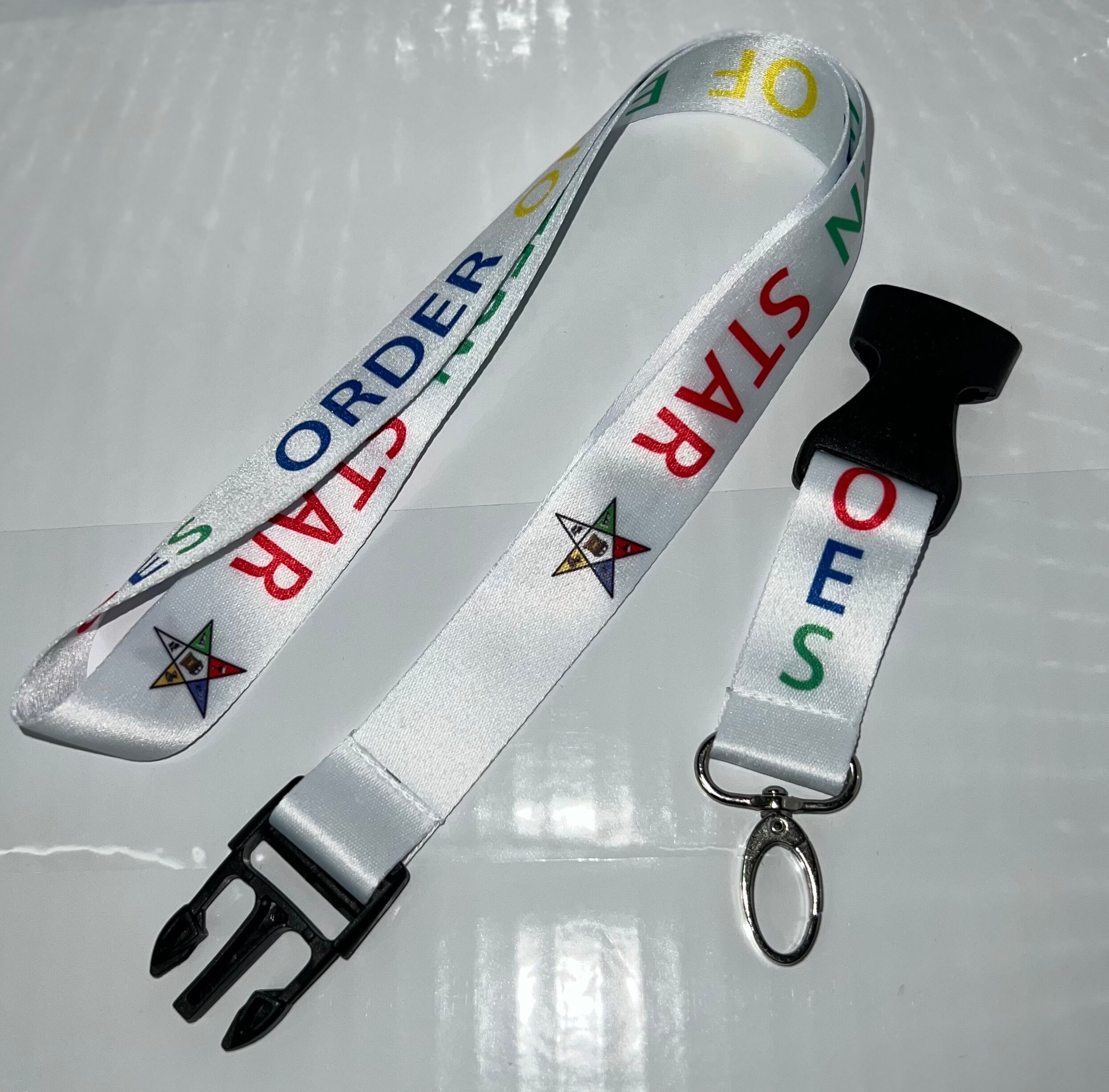Order of Eastern Star OES Logo Lanyard and Key Chain Sorority - Etsy