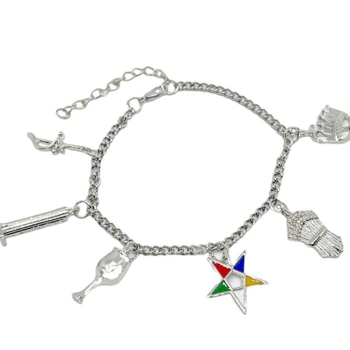 Order of Eastern Star OES Charm Bracelet - Etsy
