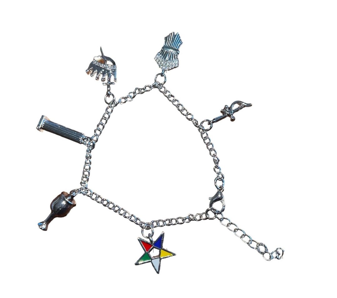Order of Eastern Star Oes Charm Bracelet Oes Sorority Bracelet ...