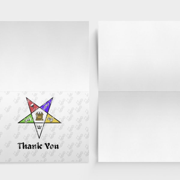 Masonic Thank You Card - Etsy
