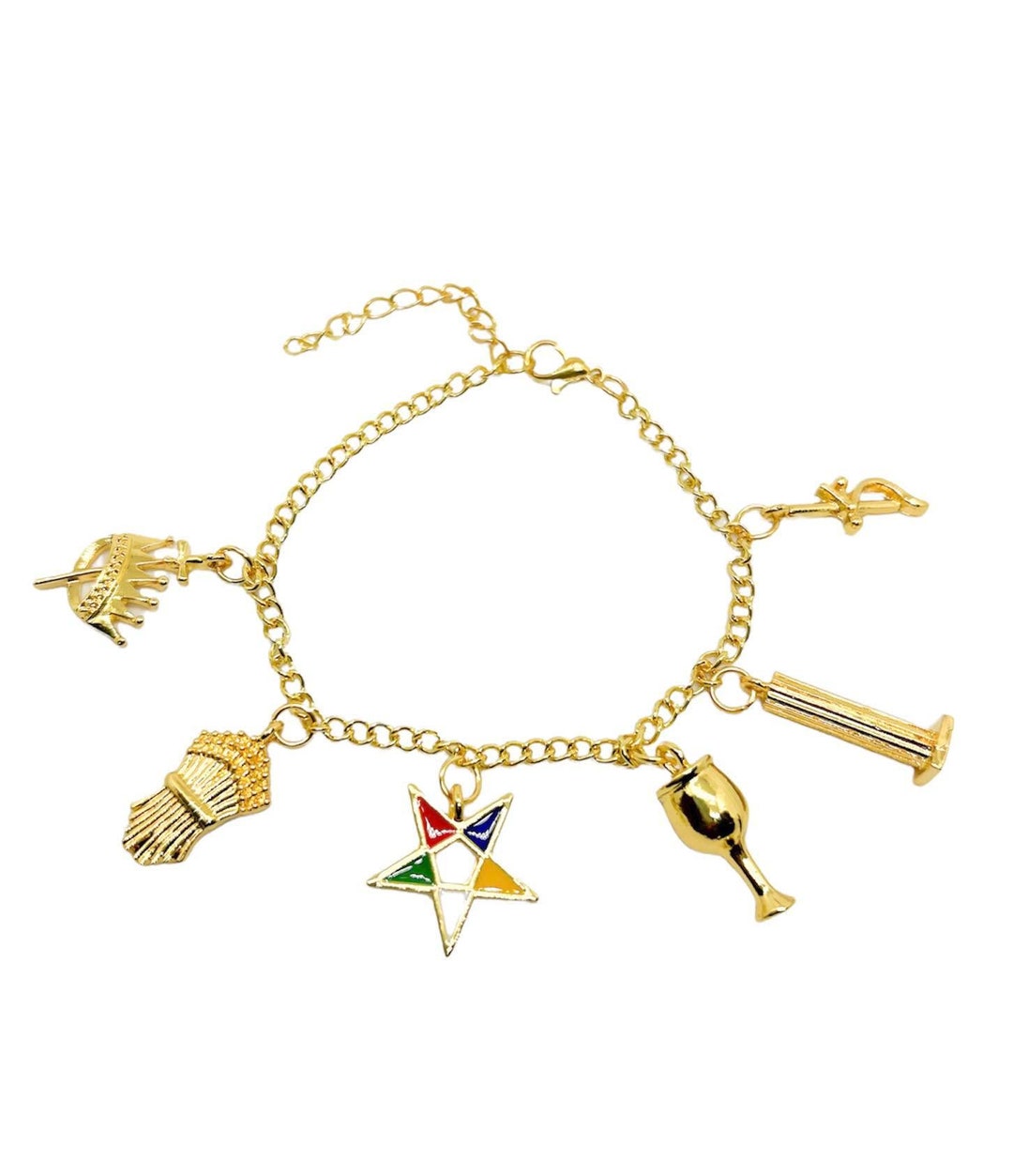 Order of Eastern Star OES Charm Bracelet OES Sorority Bracelet ...