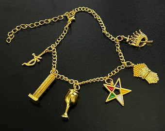 Order of Eastern Star OES Charm Bracelet - Etsy