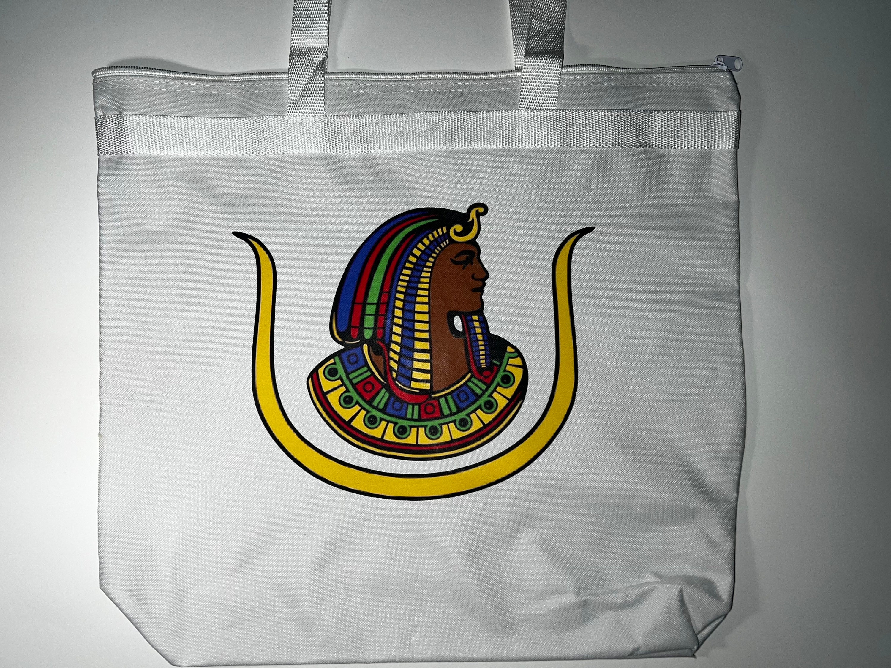 Daughters White Logo Large Canvas Zipper Bag Logo on One - Etsy