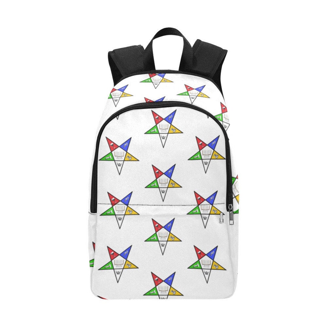 Order of Eastern Star White OES Logo Backpack, OES Bag, OES Backpack - Etsy