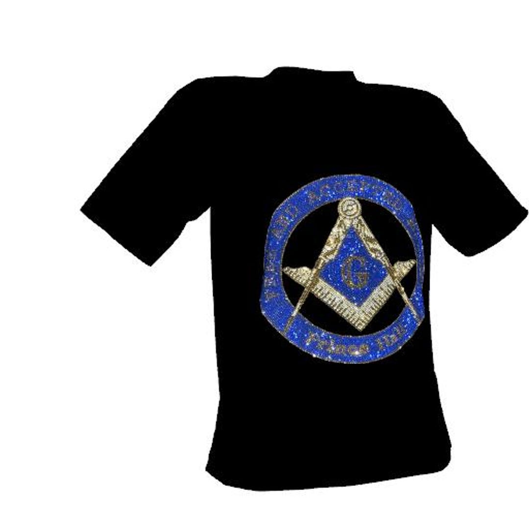 Masonic Prince Hall Affiliated Crystal Bling Design Tee Shirt - Etsy