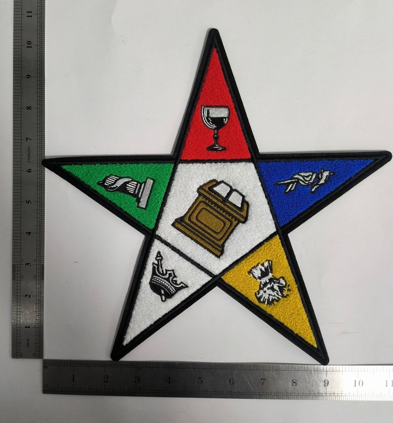 OES Order of Eastern Star Chenille Patch, Jackets, Sweatshirt Patches ...
