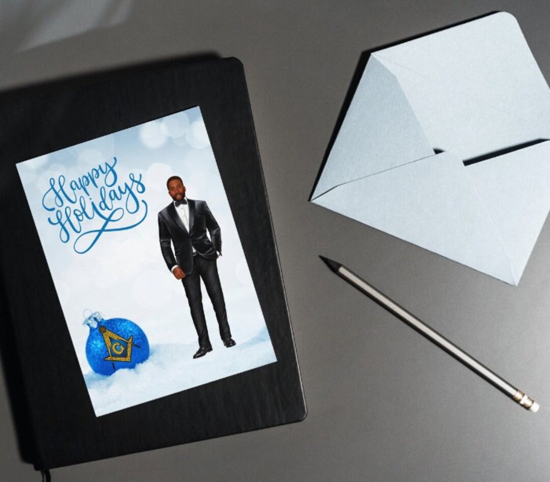 Masonic Mason Holiday Brotherhood Fraternal Holiday Sorority Folded ...