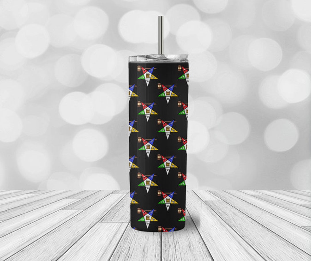 Order of Eastern Star OES Black Worthy Matron Past Matron Logo Cup ...