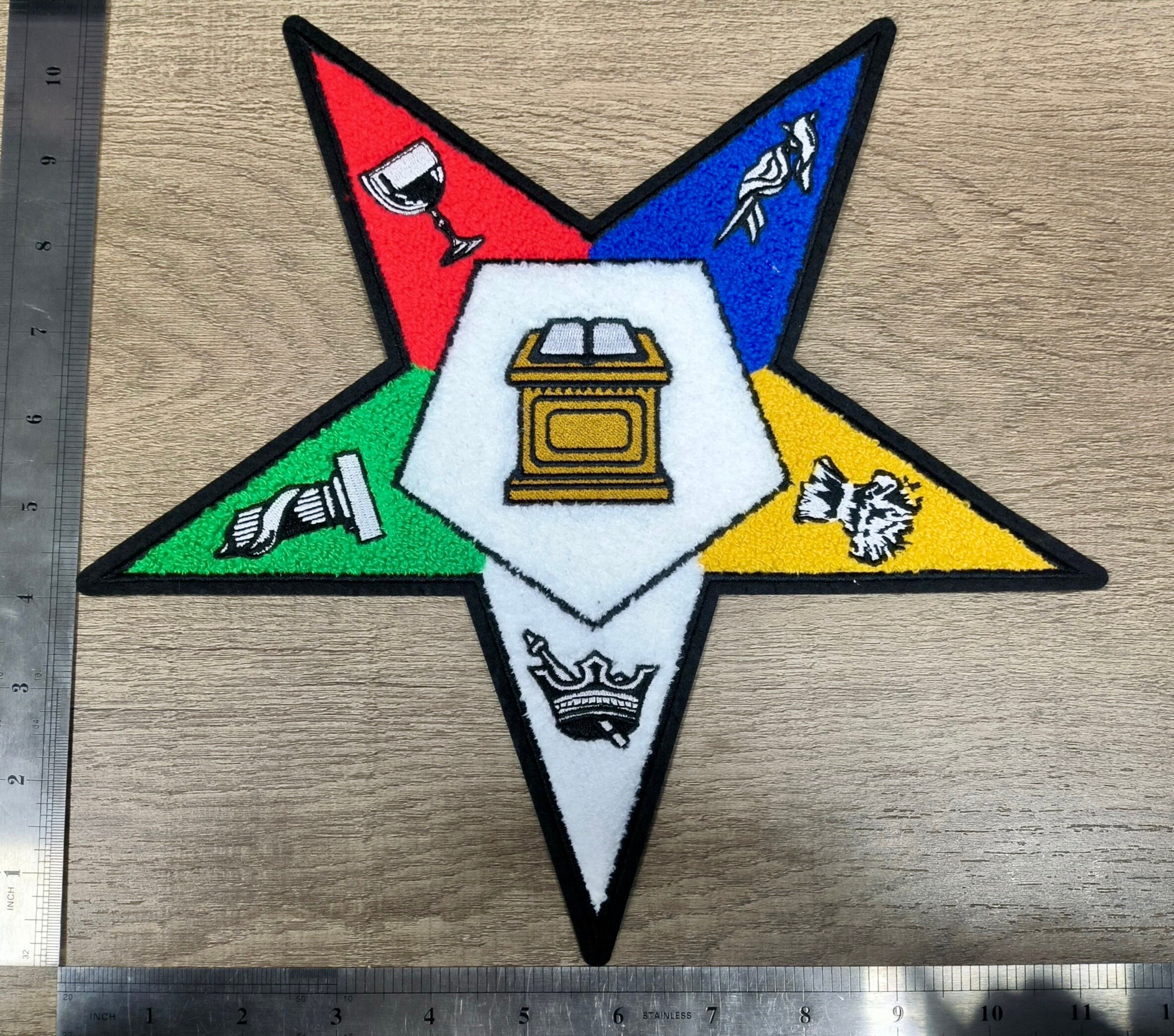 OES Order of Eastern Star Chenille Patch, Jackets, Sweatshirt Patches ...