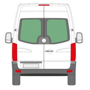 Mercedes Sprinter VW Crafter 2007 2018 Barn Door Window Magnetic ...