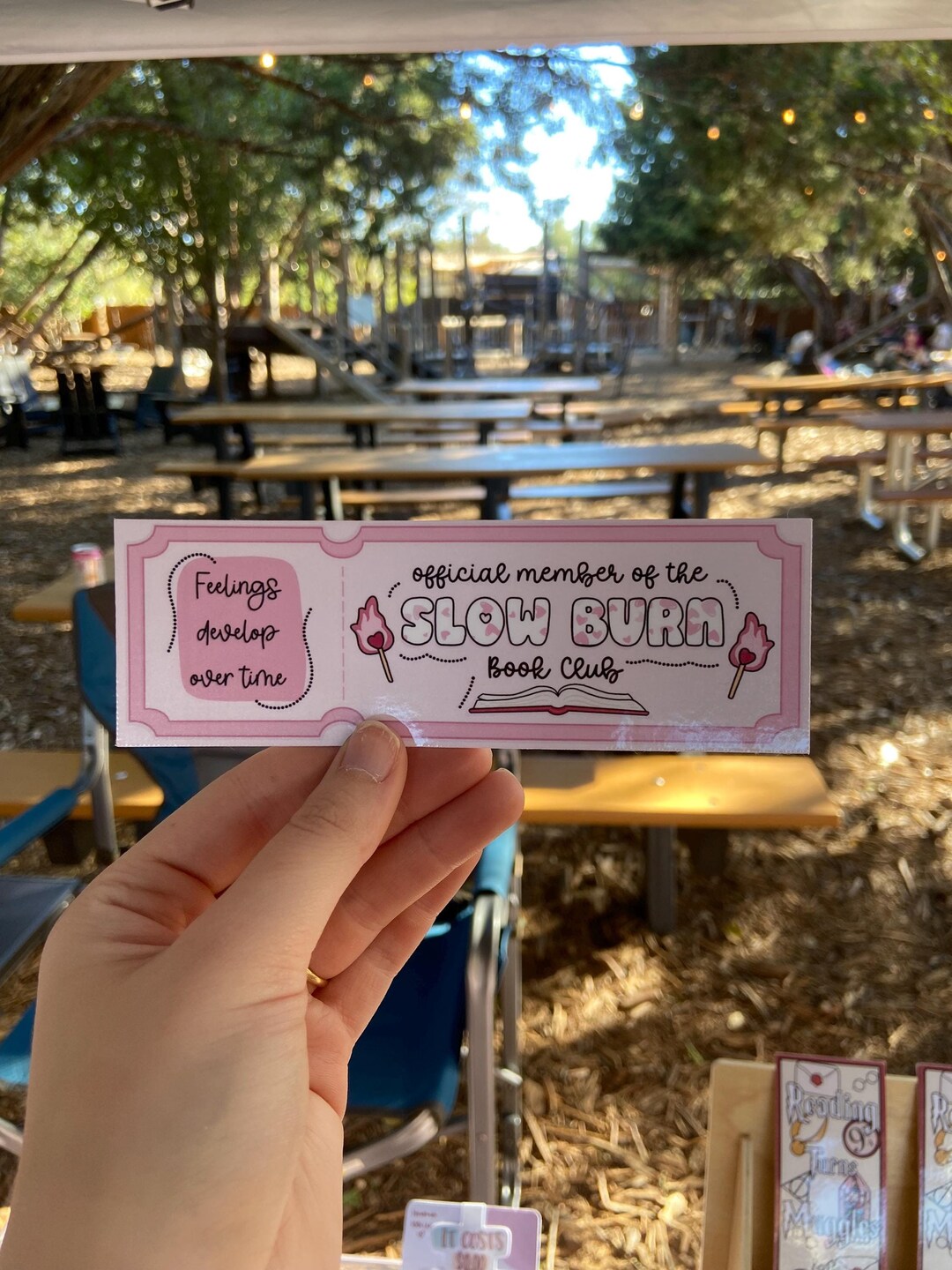 Slow Burn Book Club - Bookmark - Etsy