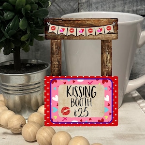 Kissing Booth 25 Cents Farmhouse Kissing Booth/lemonade Stand Shaped ...