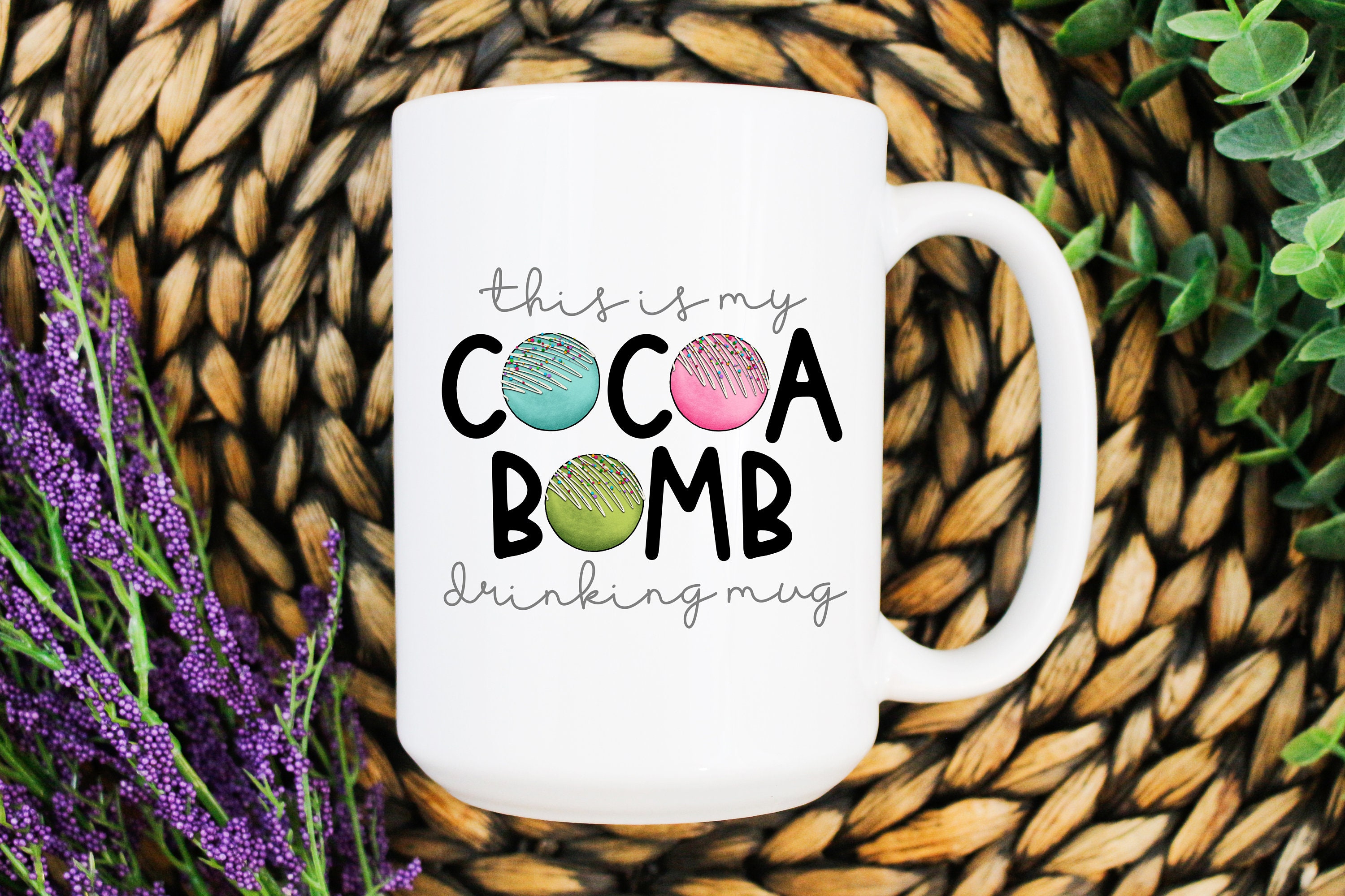 Cocoa Bomb Drinking Cocoa Mug | Etsy