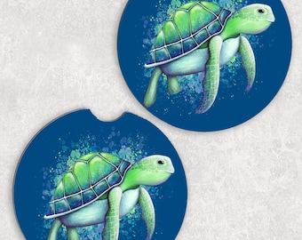 Car Coasters Sea Turtle - Etsy