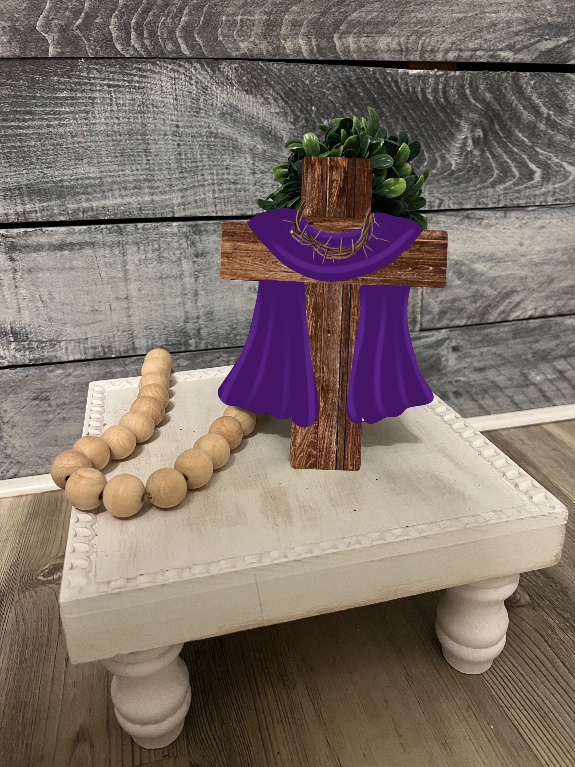Purple Cloth Cross