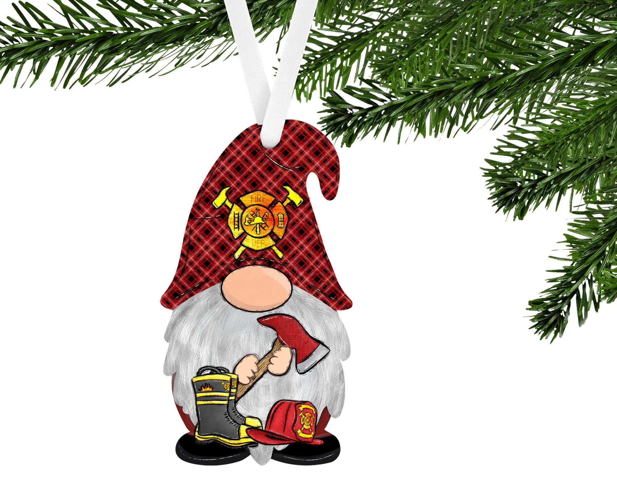 Fireman Gnome Boots Axe Hat Gnome With Curved Hat Shaped - Etsy