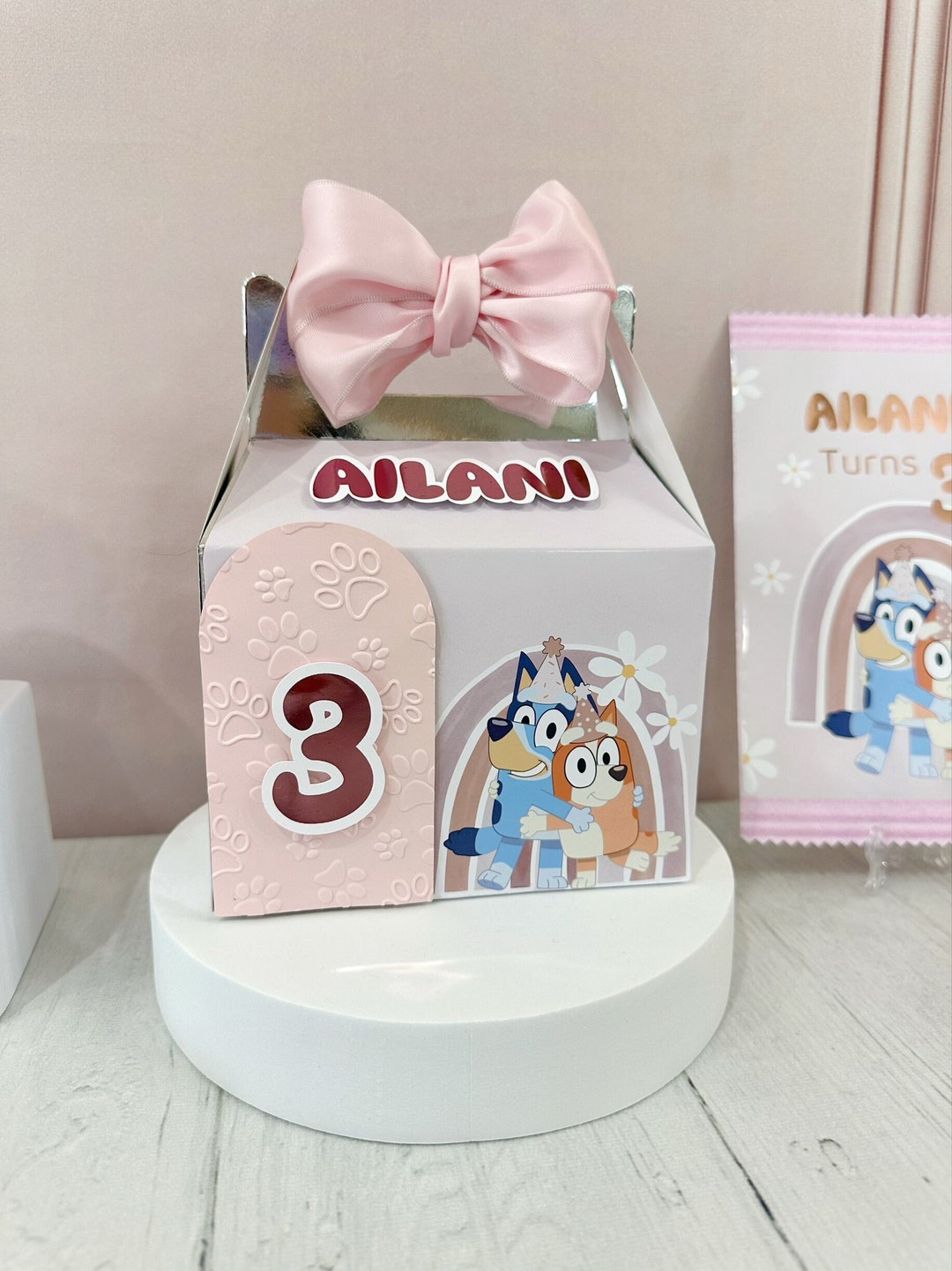 Bluey and Bingo/ Candy Favor/chips Bags/ Cups/plates/puzzle/coloring ...