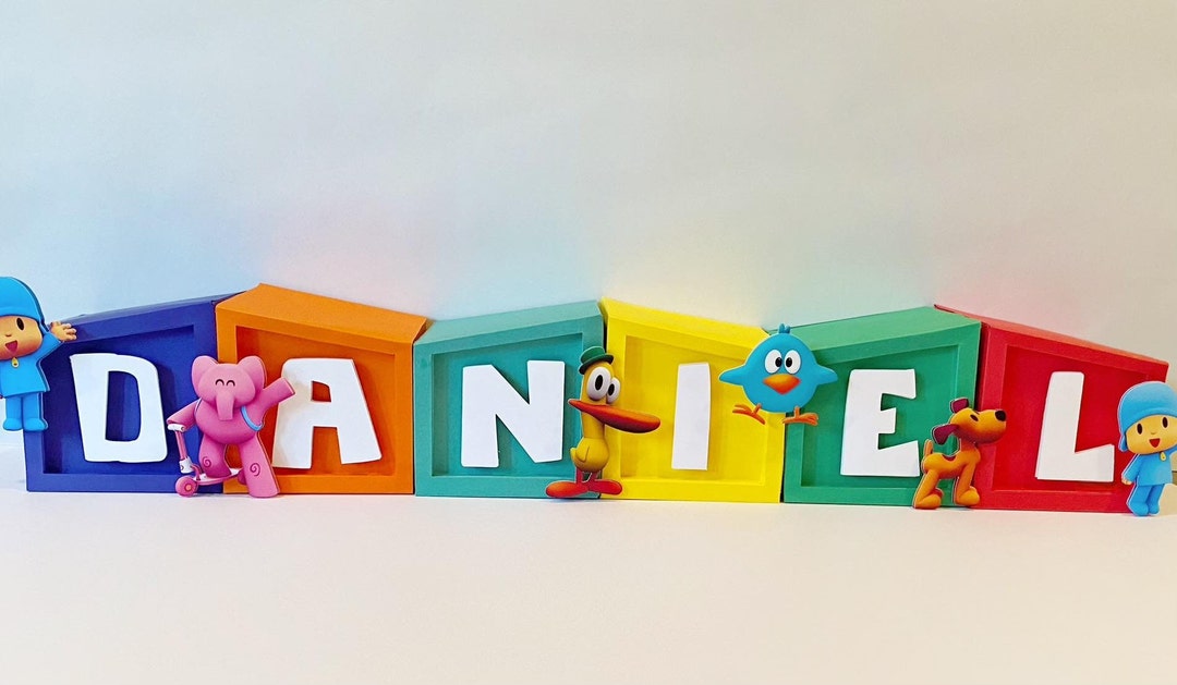 Cube Letters POCOYO - Etsy