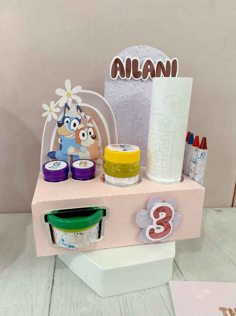Bluey and Bingo/ Candy Favor/chips Bags/ Cups/plates/puzzle/coloring ...