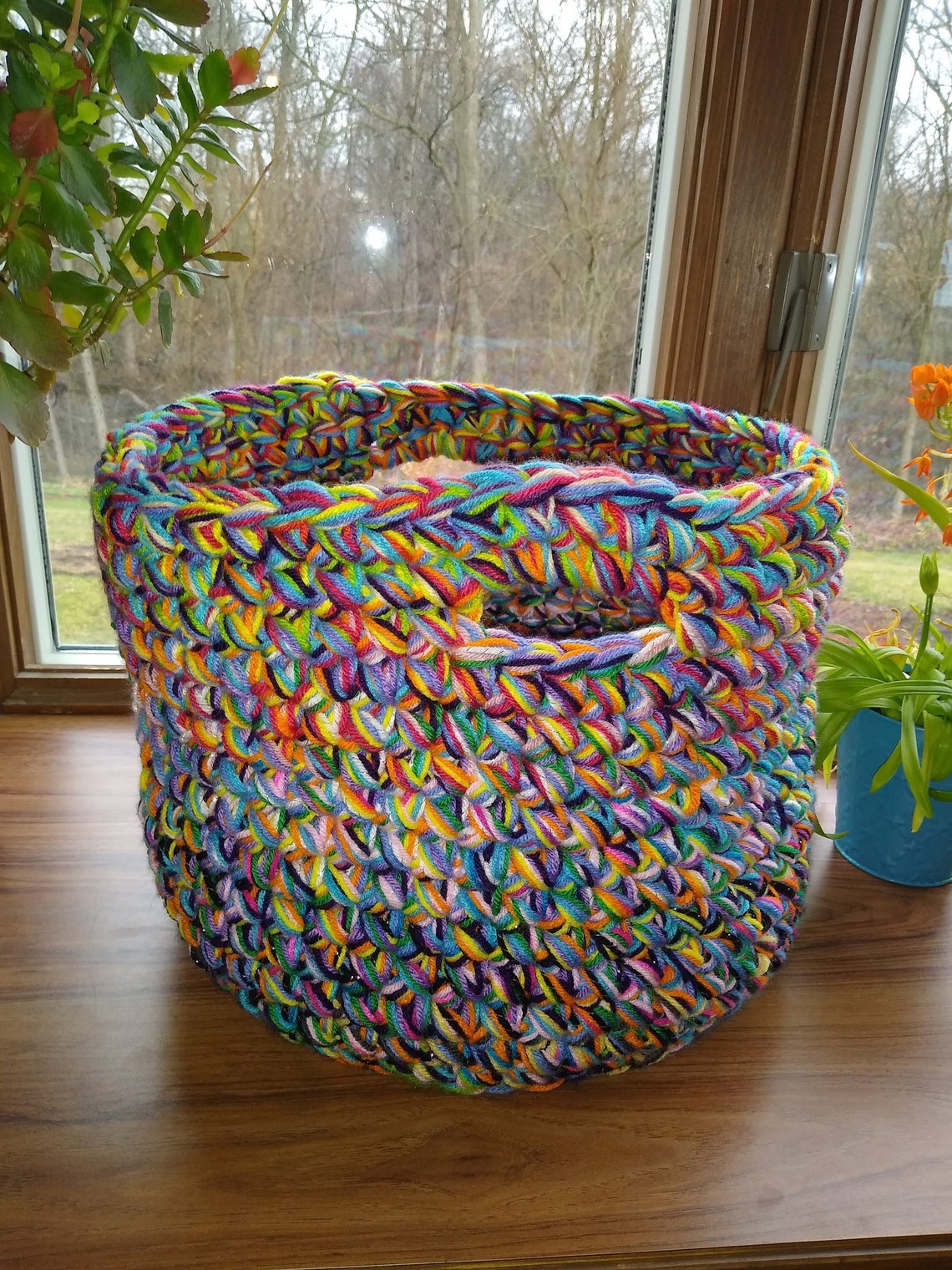 Yarn Basket Crochet PATTERN - Etsy