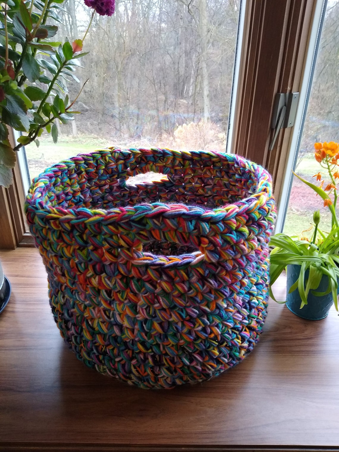 Yarn Basket Crochet PATTERN - Etsy
